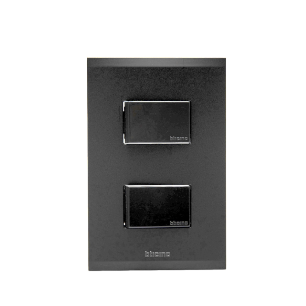 SWITCH DOBLE 15A NOBILE NEGRO BTICINO | Electroma