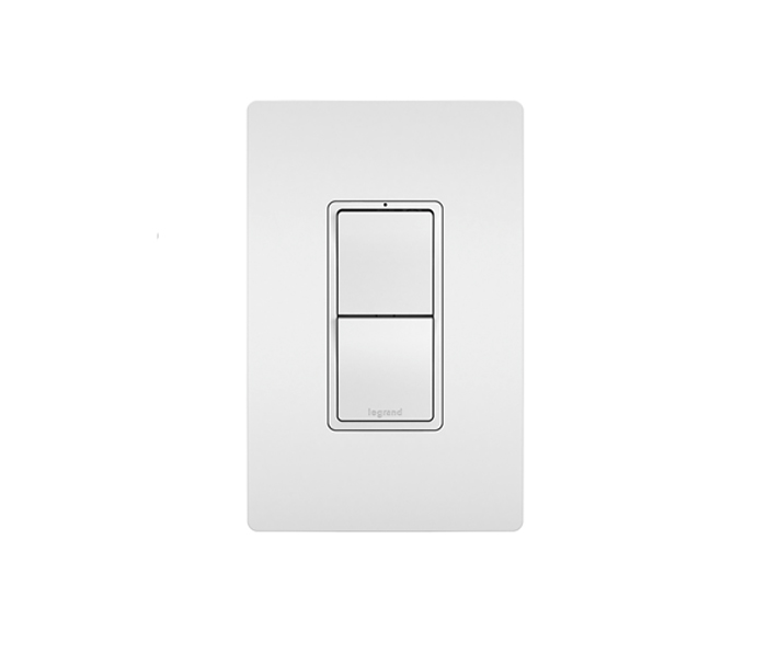 SWITCH 3 WAY DOBLE 15A 125V BLANCO RADIANT LEGRAND | Electroma